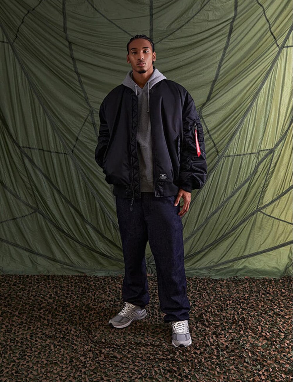 Куртка OVERSIZED MA-1 BLOOD CHIT GEN II BOMBER JACKET черного цвета ...