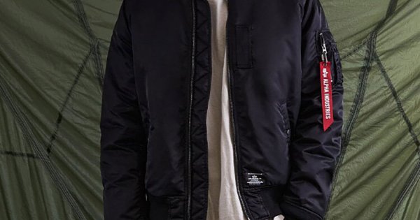 Мужской бомбер MA-1 MOD BOMBER JACKET Alpha Industries™ цвет "Black ...